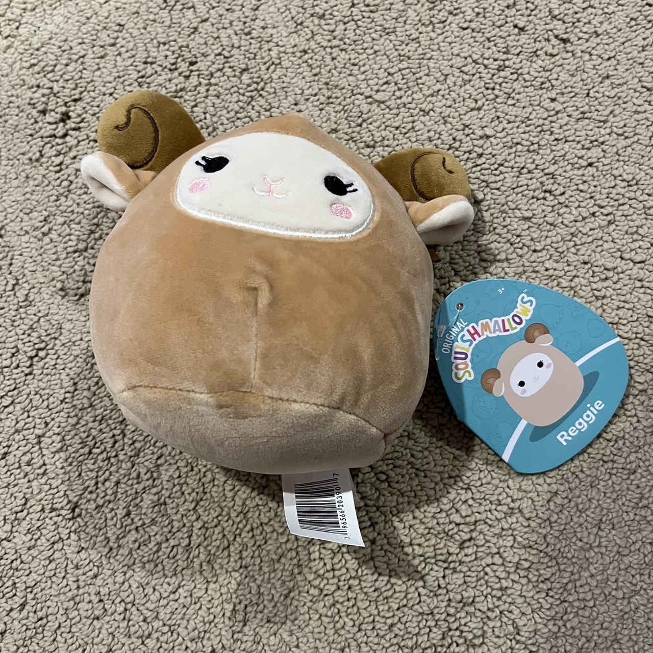 5” NWT reggie goat squishmallow. price is firm,... - Depop