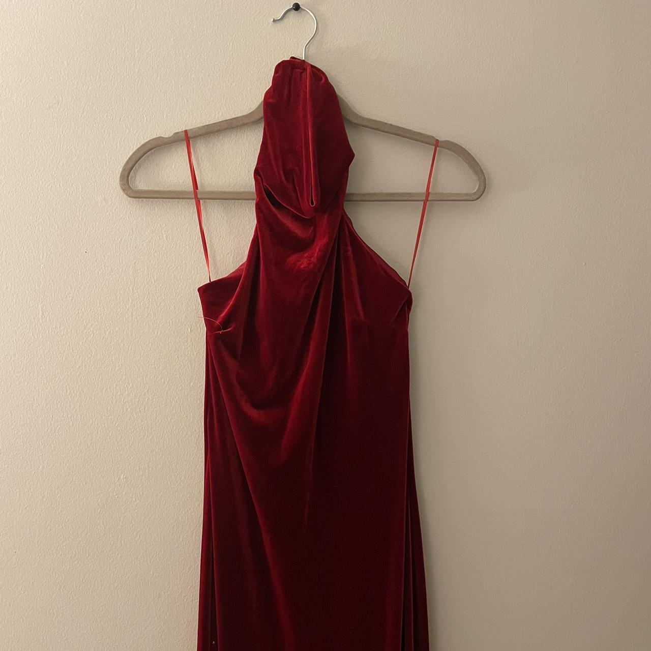 Vintage velvet red evening dress (Jessica... - Depop