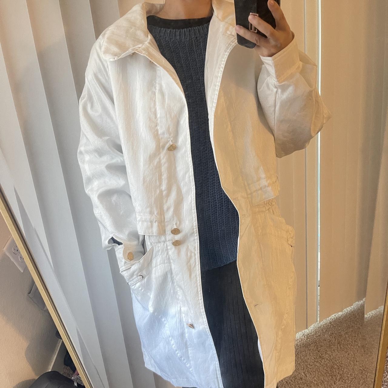 Oversized 90s vintage white Parker Muted gold... - Depop