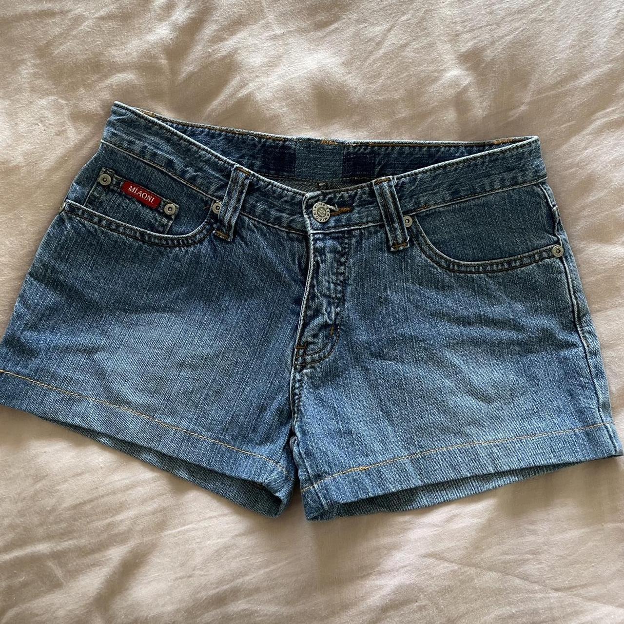 Vintage micro mini denim shorts!! -purchased in... | Depop