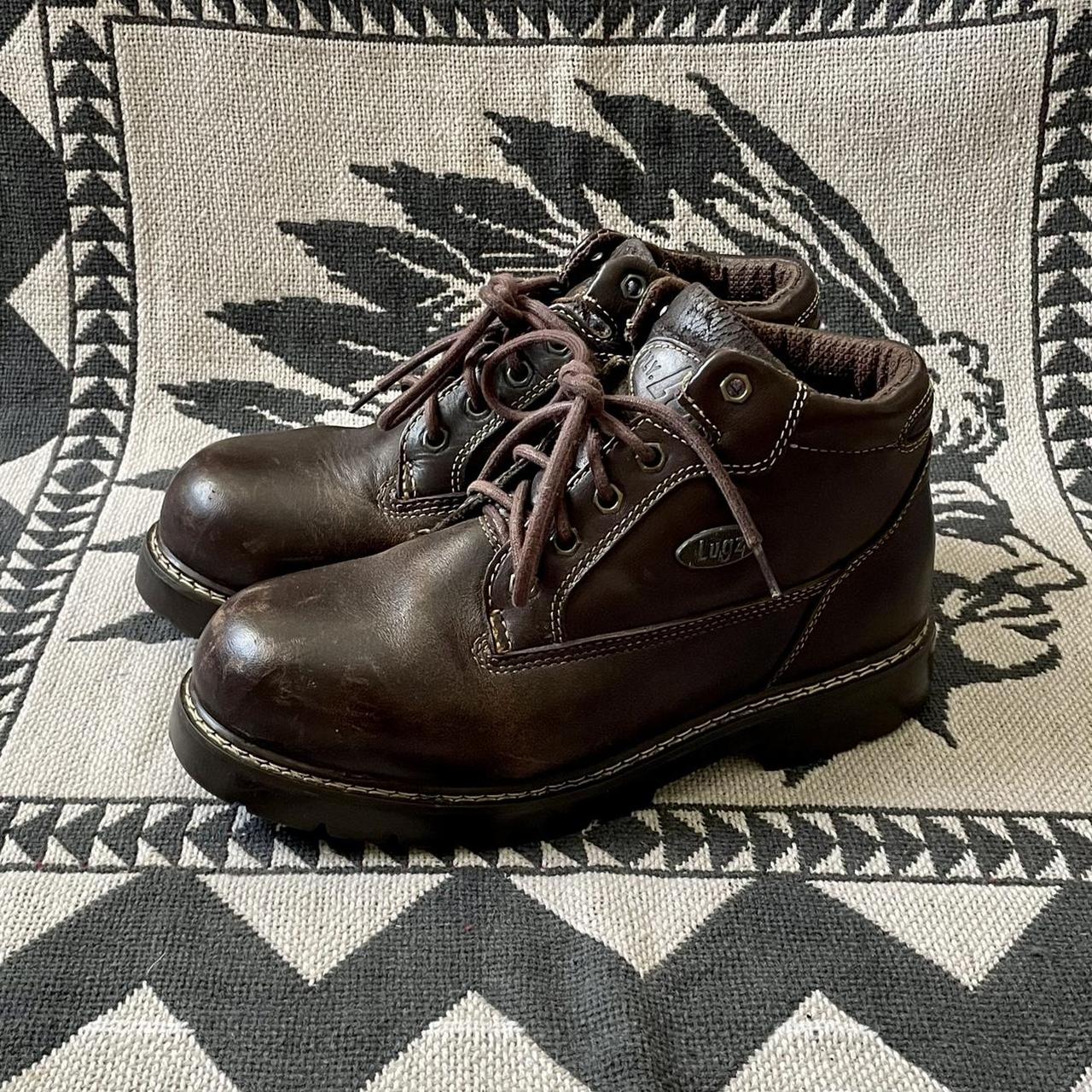 Vintage y2k Lugz Chunky Platform Boots -The tongue... - Depop