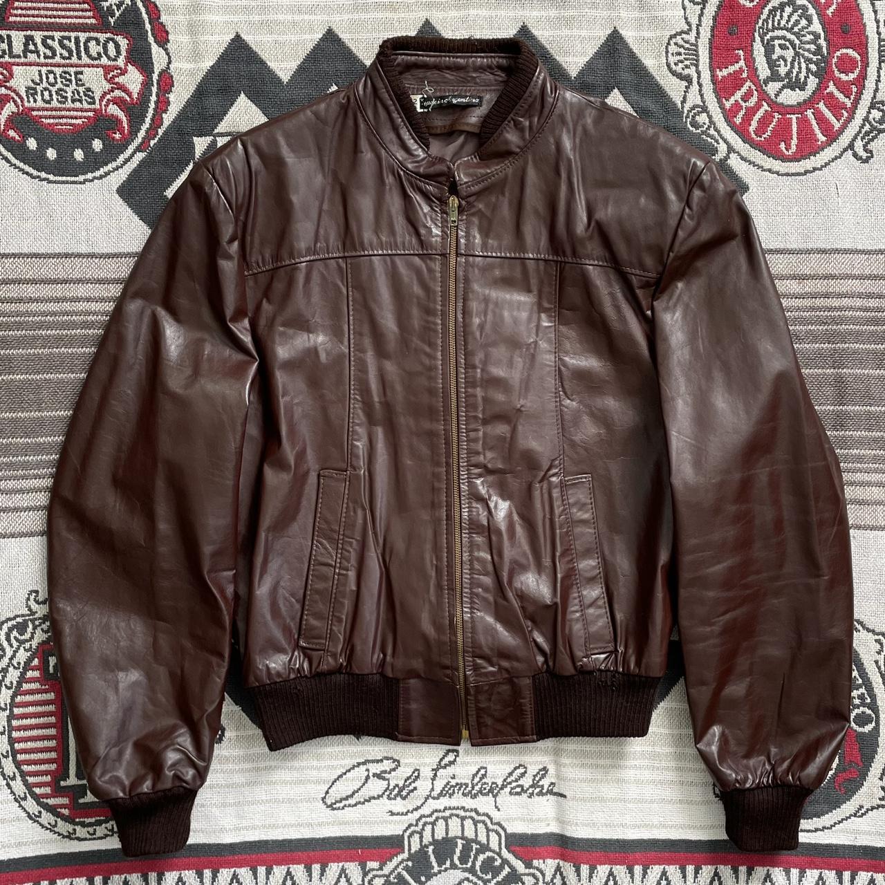 Men's Brown and Burgundy Jacket | Depop