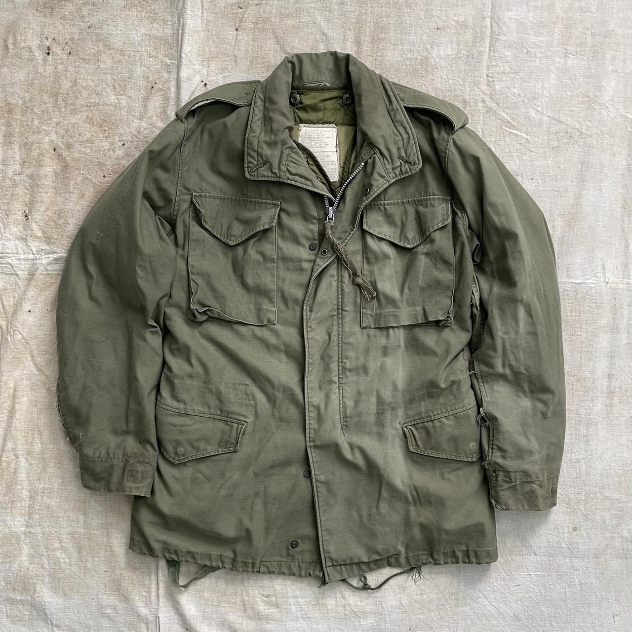 Vintage 60s M-65 Field Jacket with Liner -Super worn... - Depop