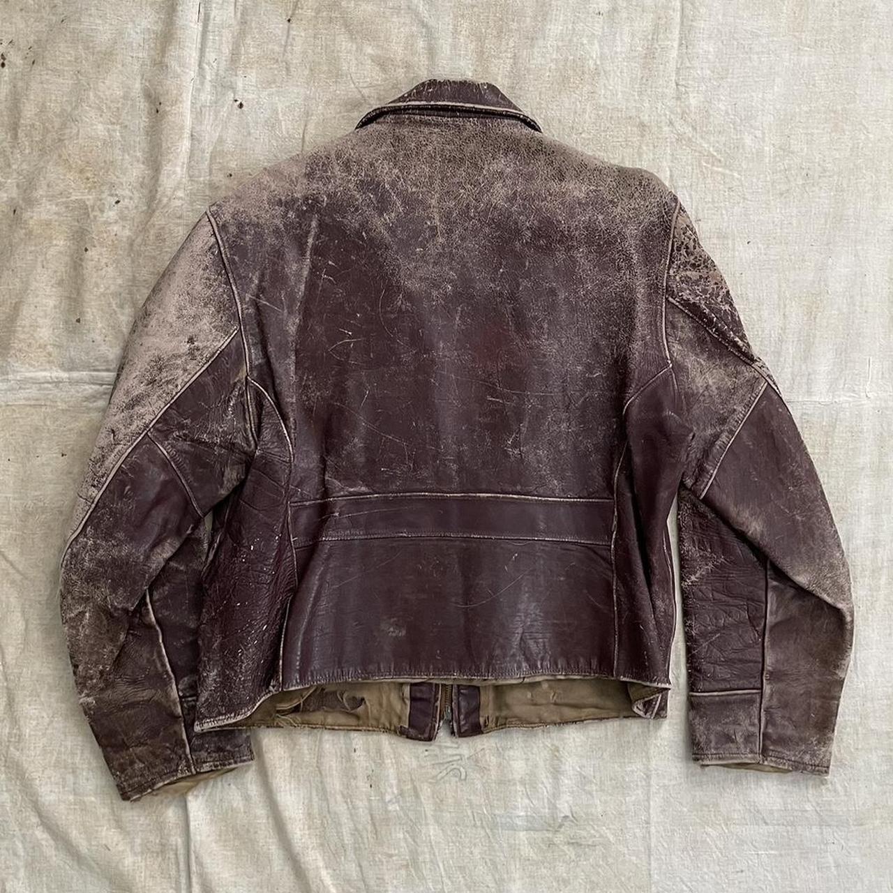 Vintage 50s Hercules Leather Jacket -1950s Hercules... - Depop