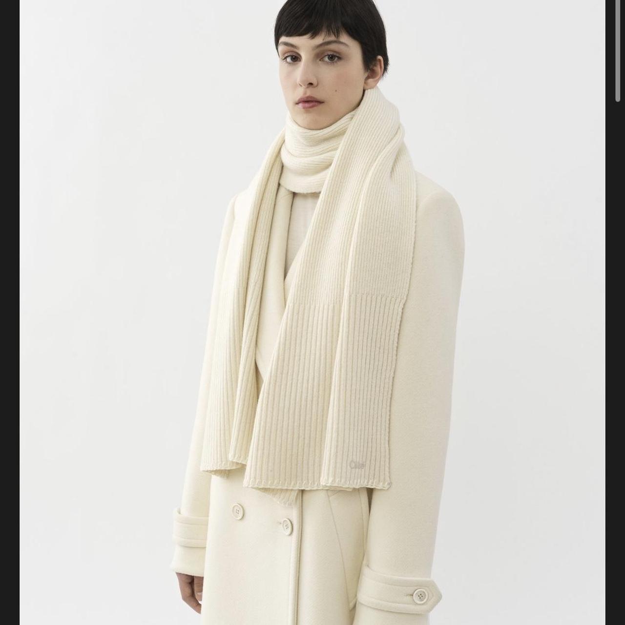 Chloe Ribbed Knit Whipstitch Superfine Merino... - Depop