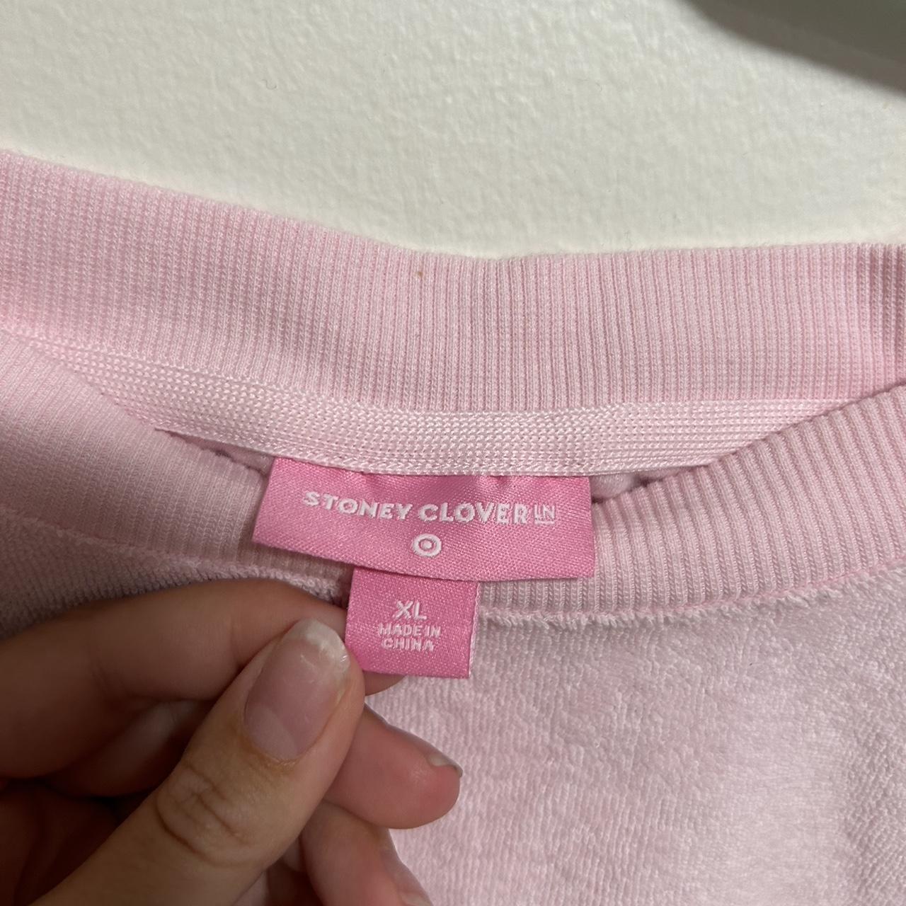 Pink Stoney clover Terri cloth SET!🩷 cute beads on... - Depop