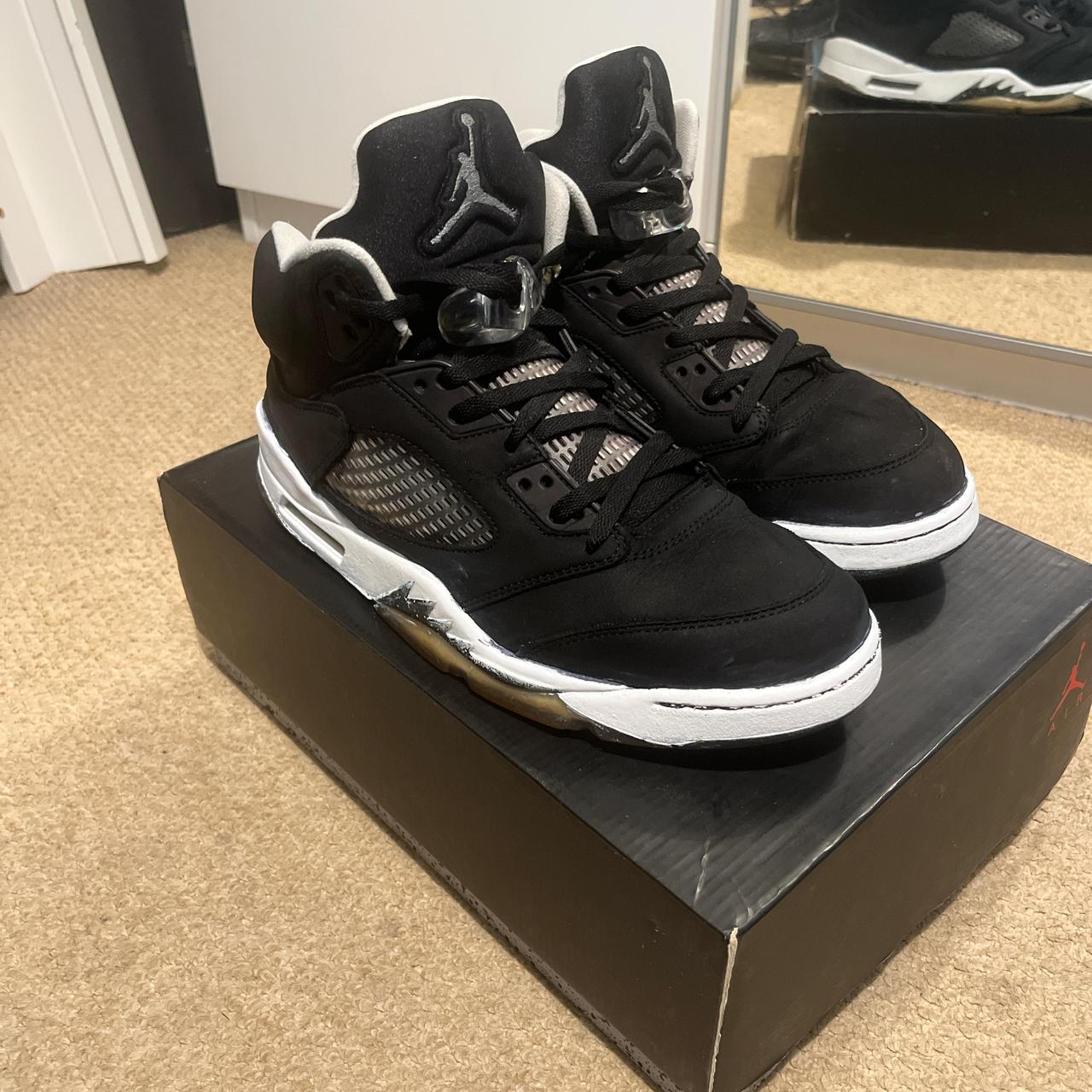 JORDAN 5 OREO/MOONLIGHT GOOD CONDITION SUPER... - Depop