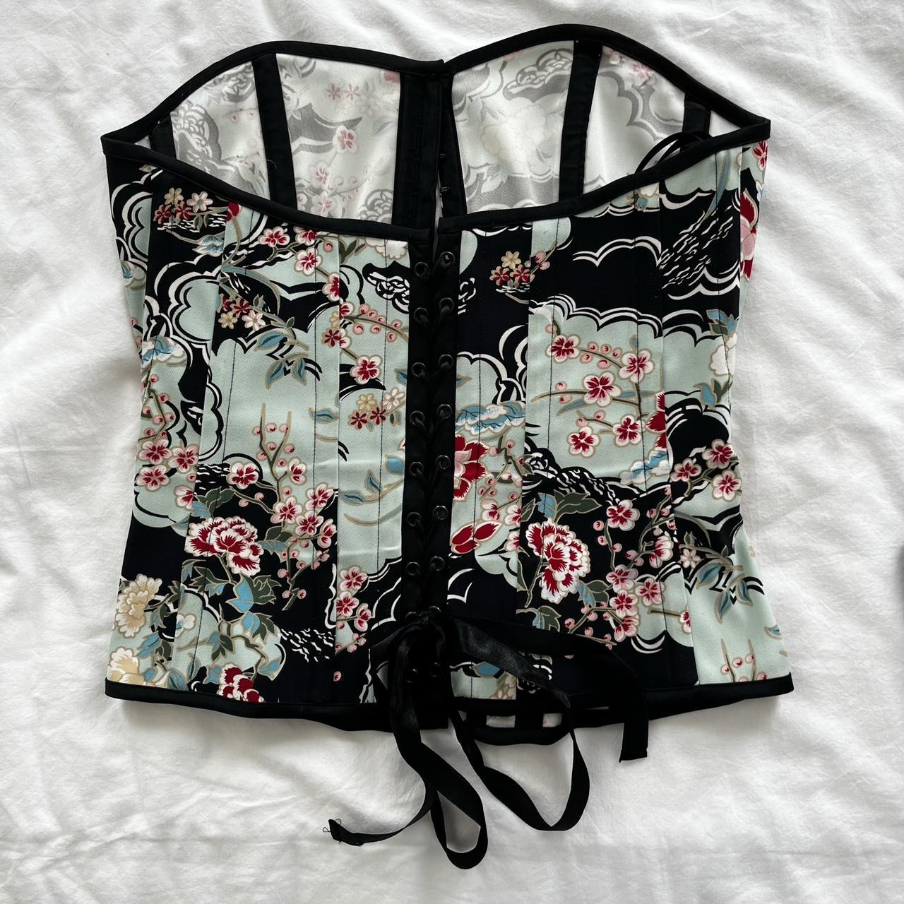 Adorable multi colored summer corset top! Love this... - Depop