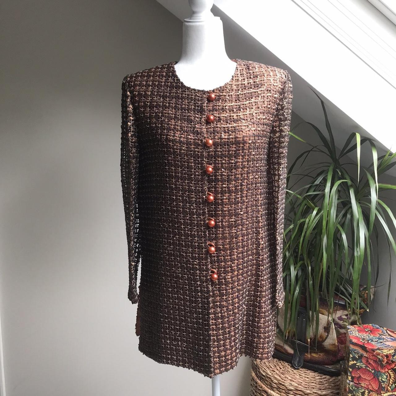 $5 shipping 👁 Vintage long formal tunic blouse by... | Depop