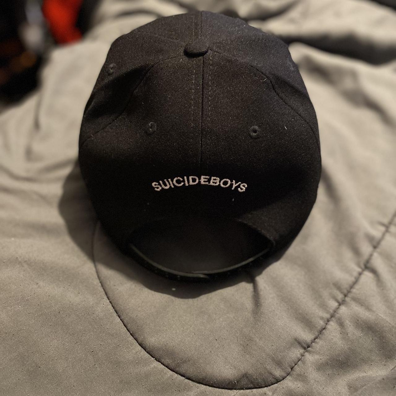 $uicideboy$ Metal Logo Hat. Embroidered on strata.... - Depop
