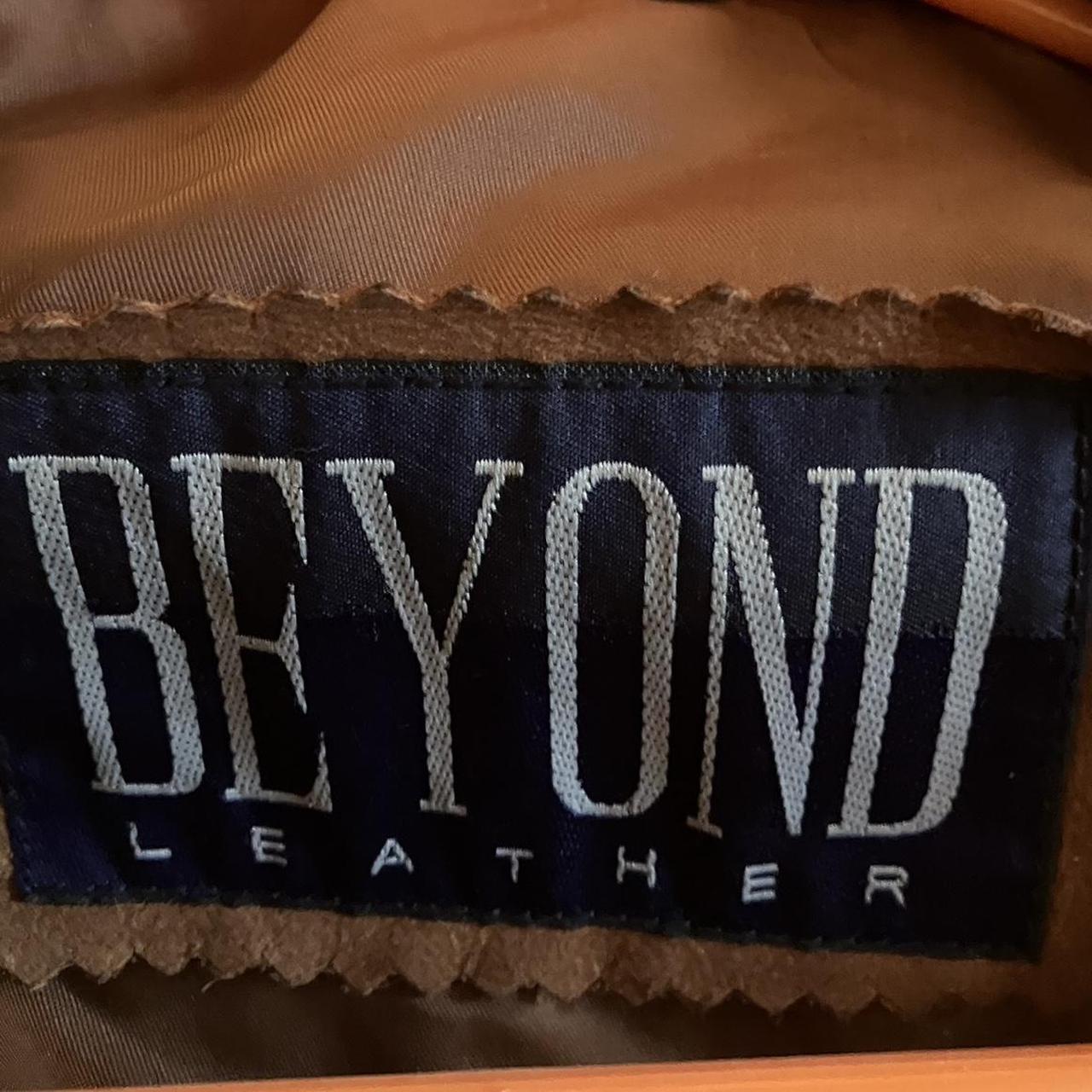 Beyond leather brown jacket heavy Dutch size lg - Depop