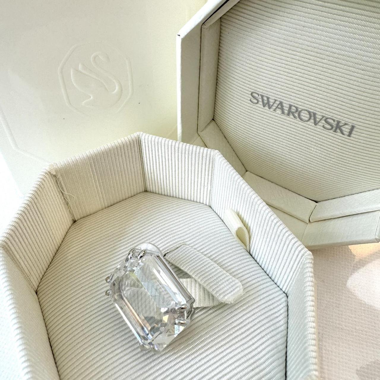 Genuine Swarovski ONE Clip On Large Single Octagon... - Depop
