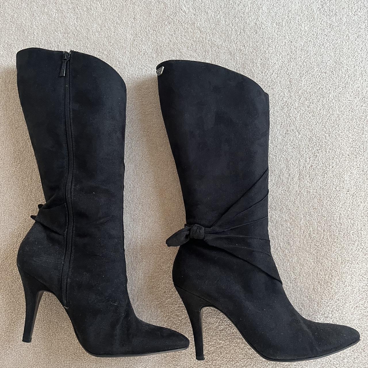 Long suede boots by Morgan Long elegant boots with... - Depop