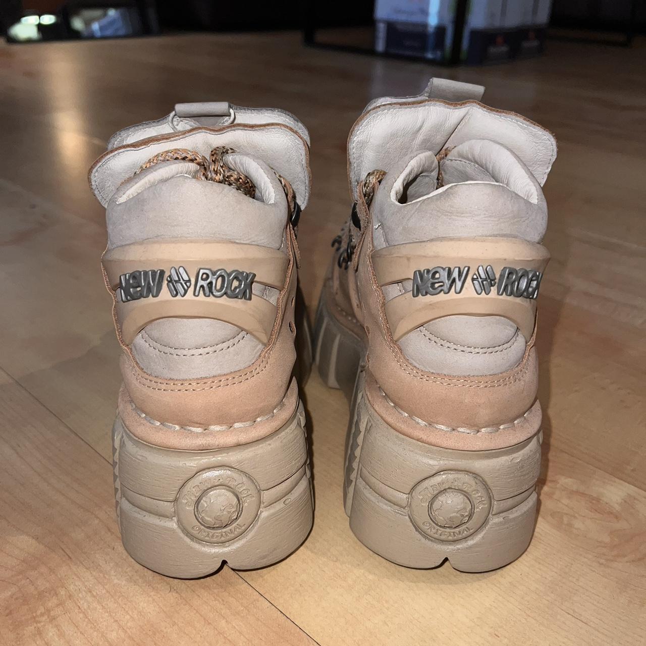 New rocks Size 37 US 7W Tan Great condition #newrocks - Depop