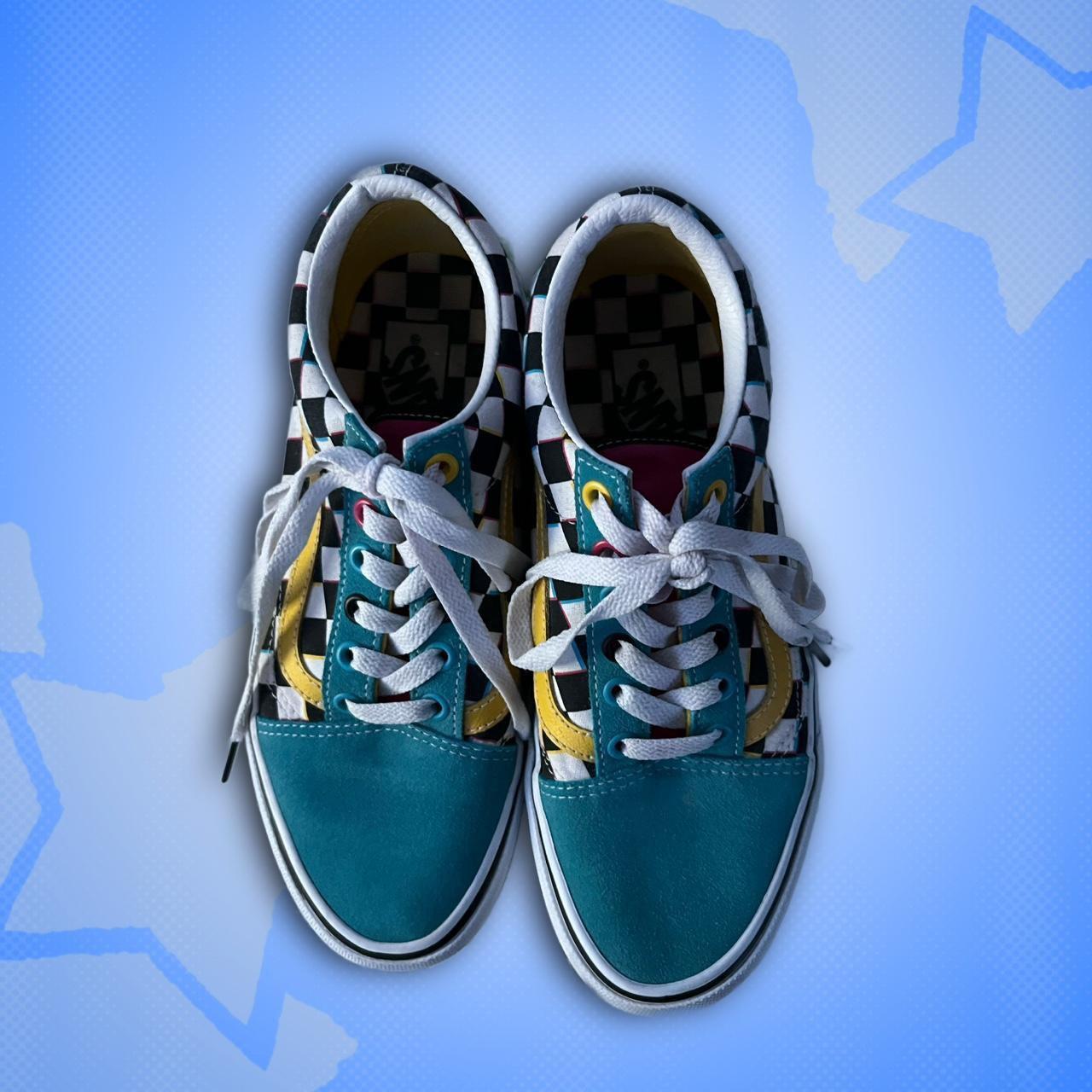 unisex Vans Old Skool Crazy Checks Multi NO... - Depop