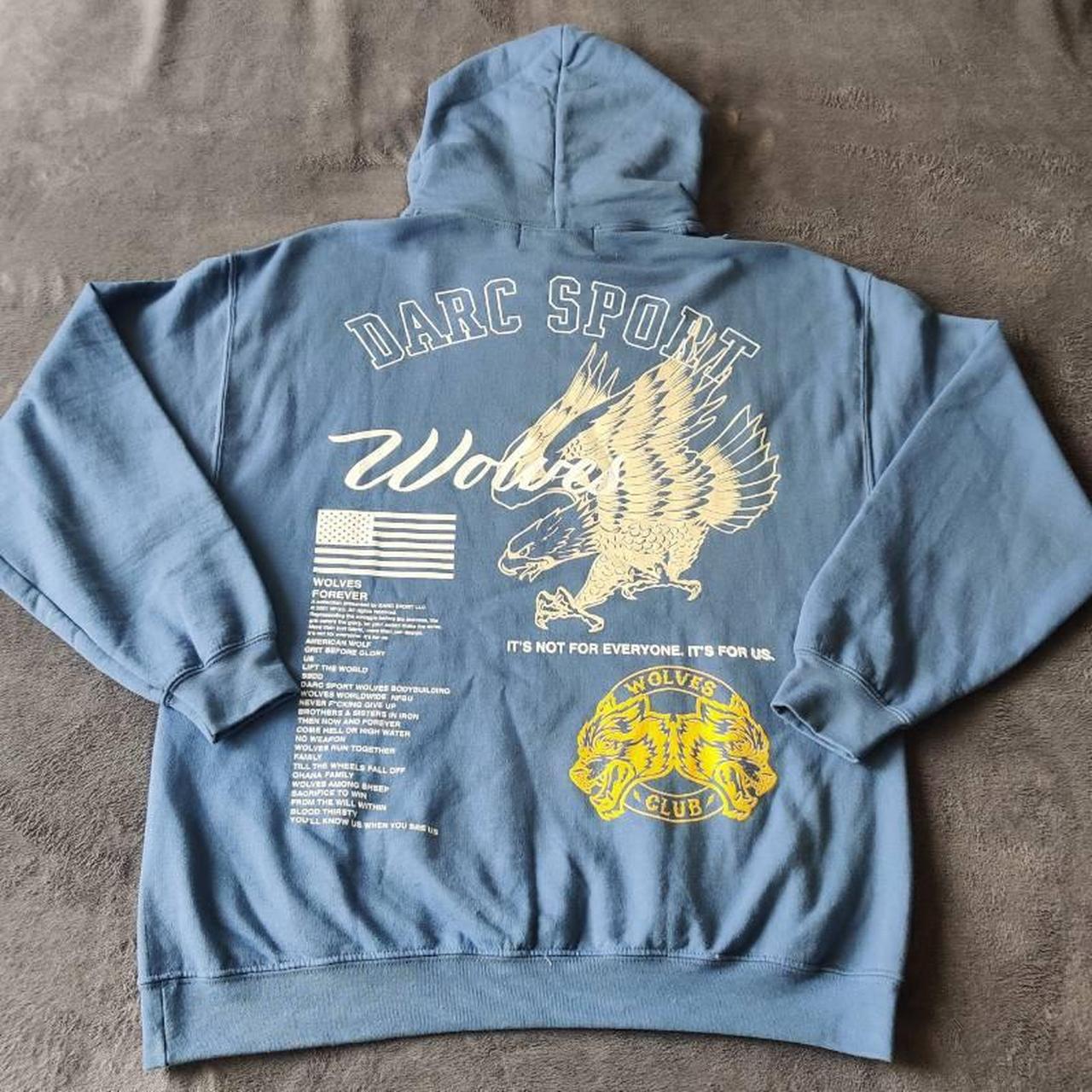 Darc Sport x American Wolves Hoodie • size medium... - Depop