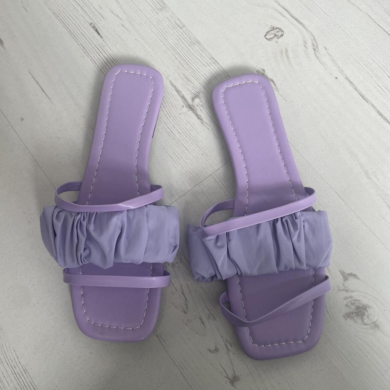 SHEIN purple sliders. Size 5. Brand new x - Depop