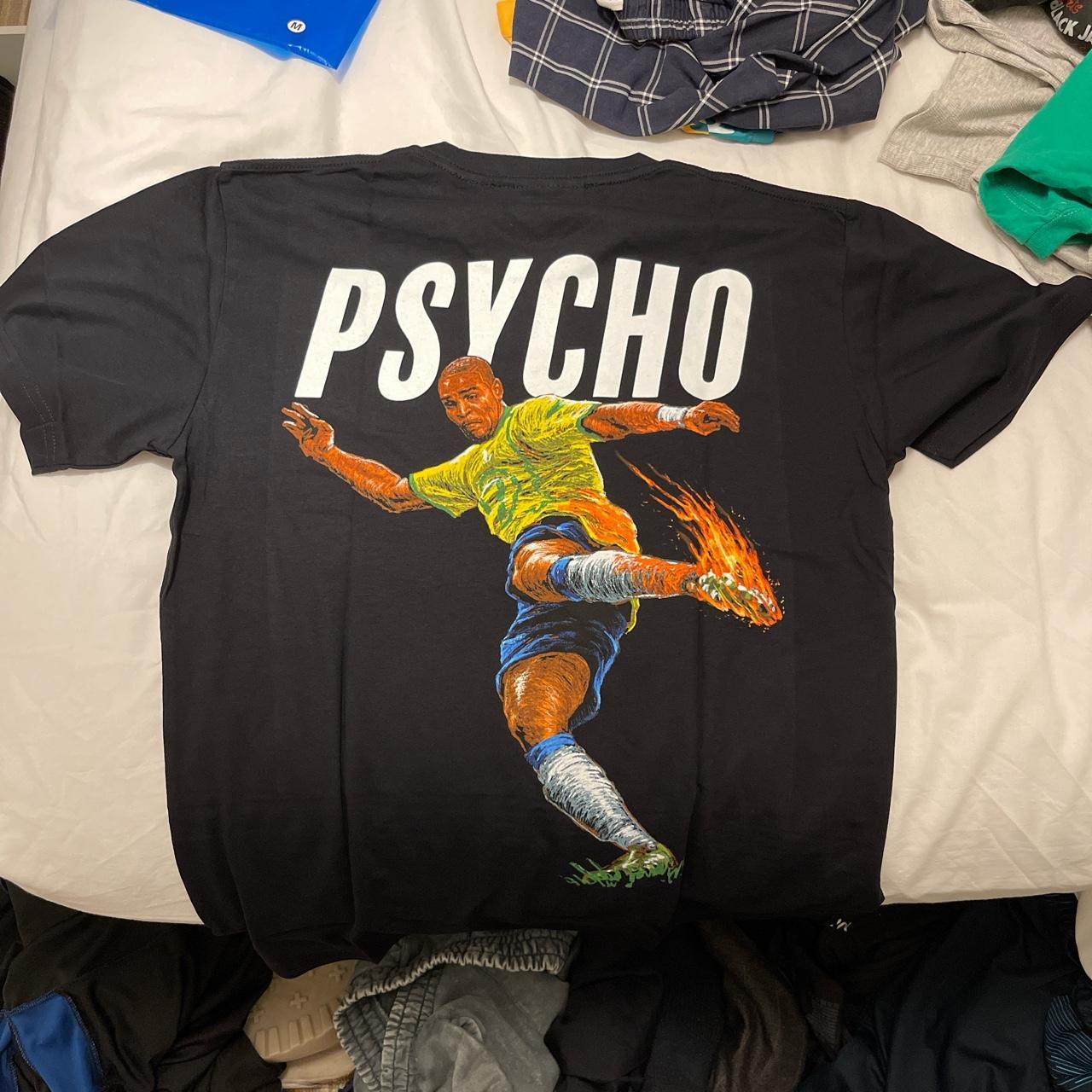 Dave x Adriano Psycho T-Shirt Black & Green Black M... - Depop