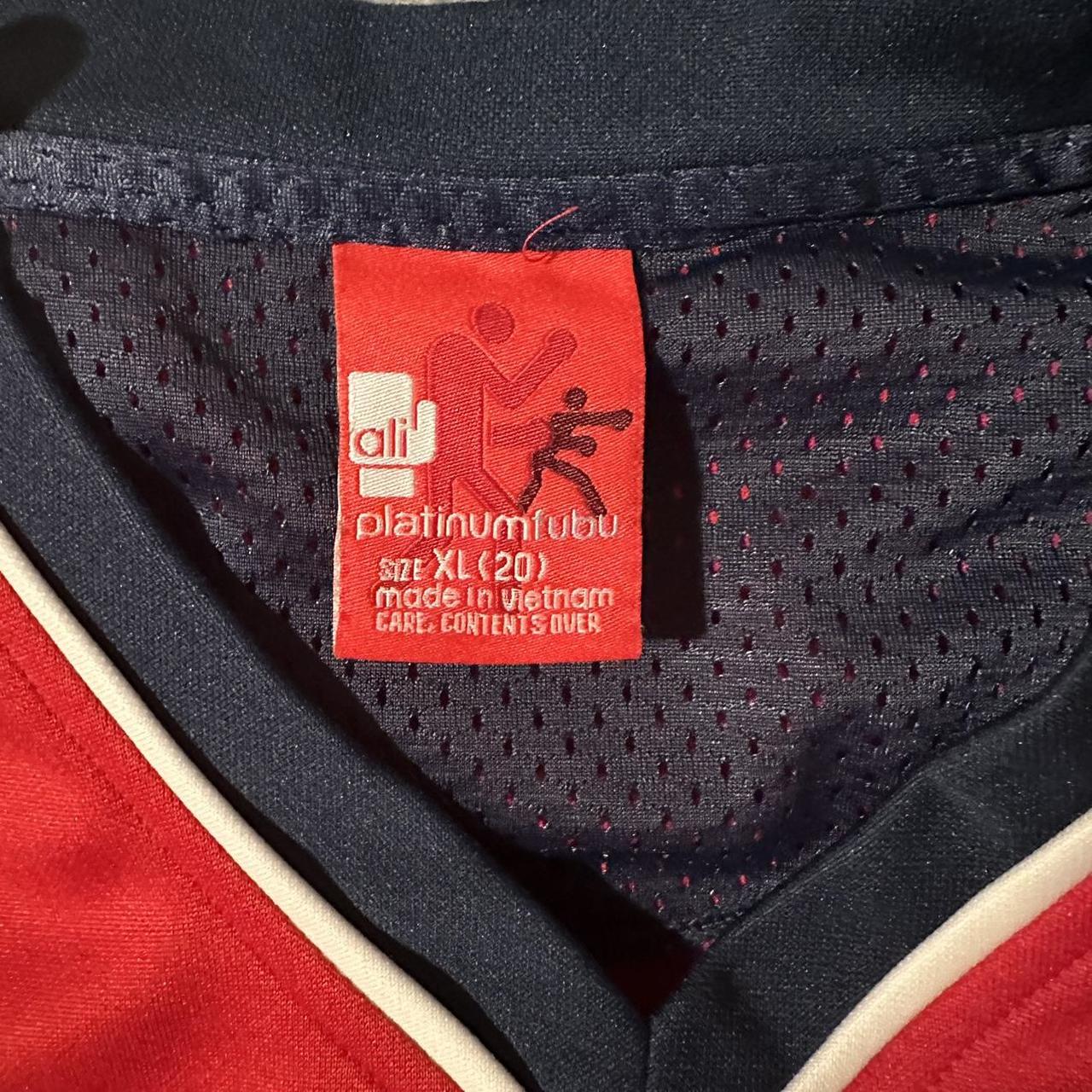 Vintage Fubu Red Muhammad Ali Jersey •tagged size XL... - Depop