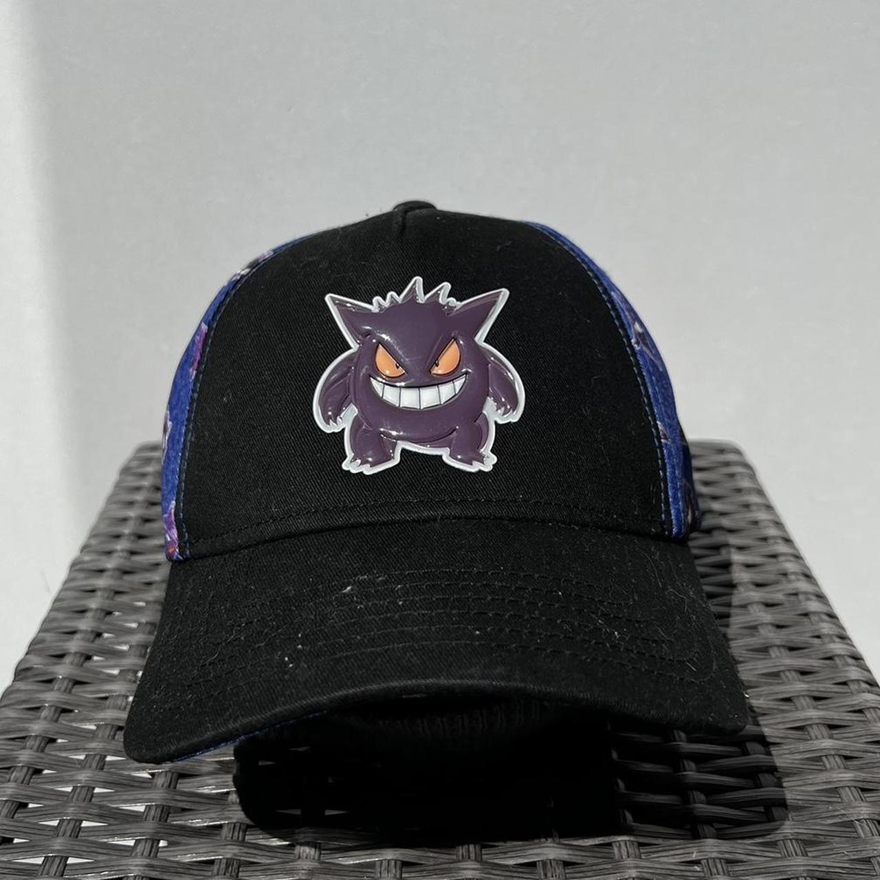 Black and purple Gengar baseball cap... - Depop