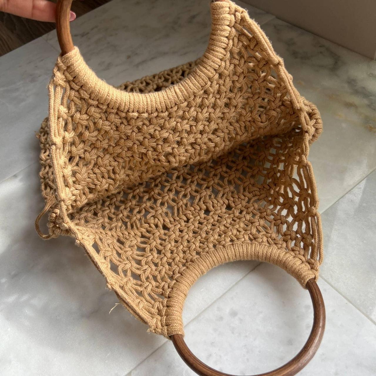 Modcloth Crochet Bag / Market bag tote #70s #Vintage... - Depop