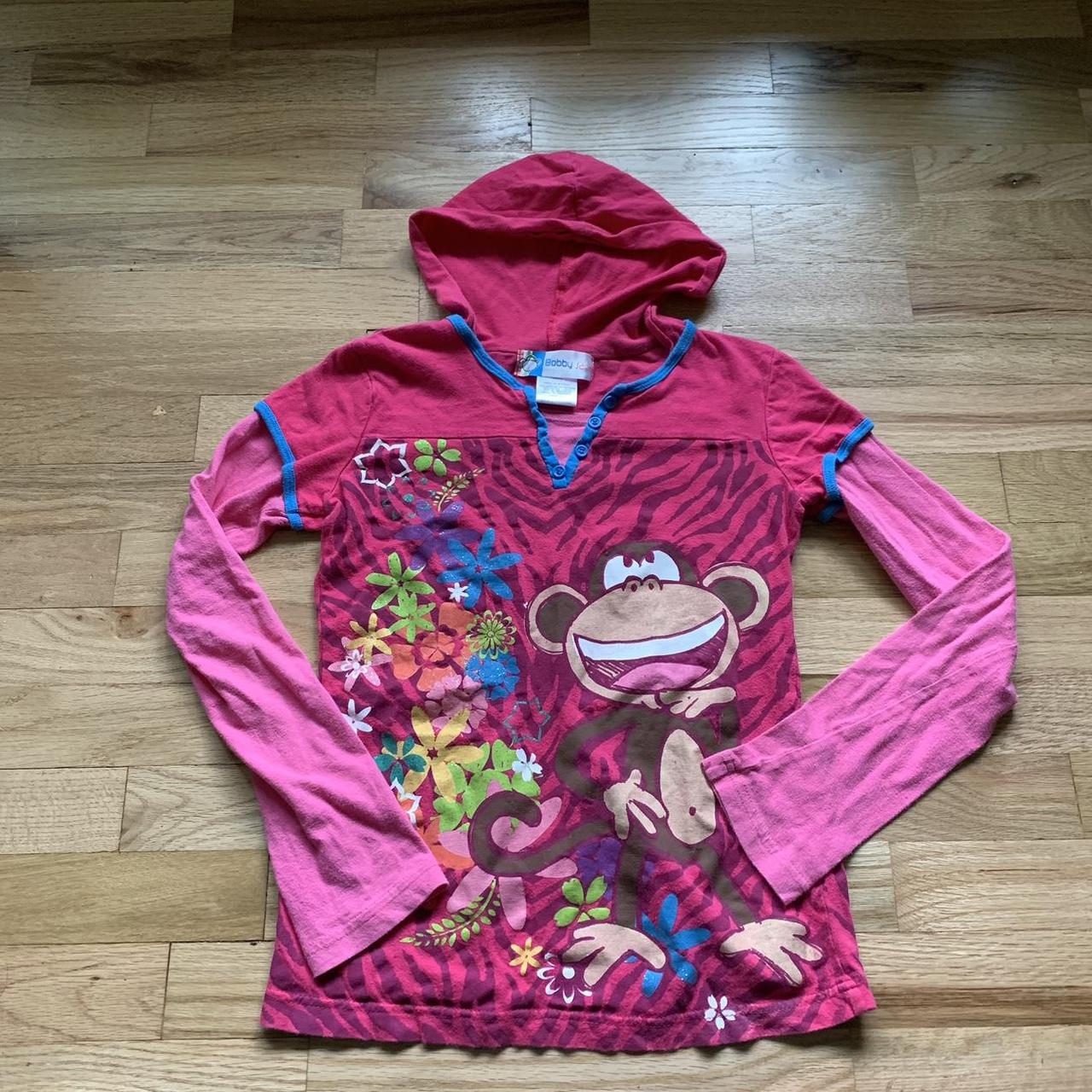 Y2K Bobby Jack Hooded Longsleeve Baby Tee Such a... - Depop