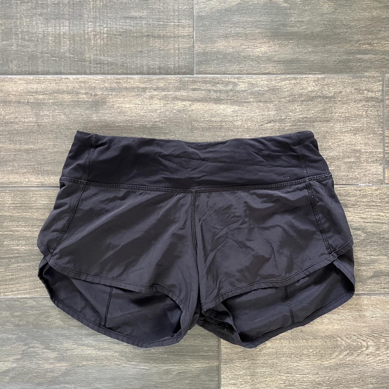 Lululemon speed up shorts. Black. size 2, 2.5 inch... - Depop
