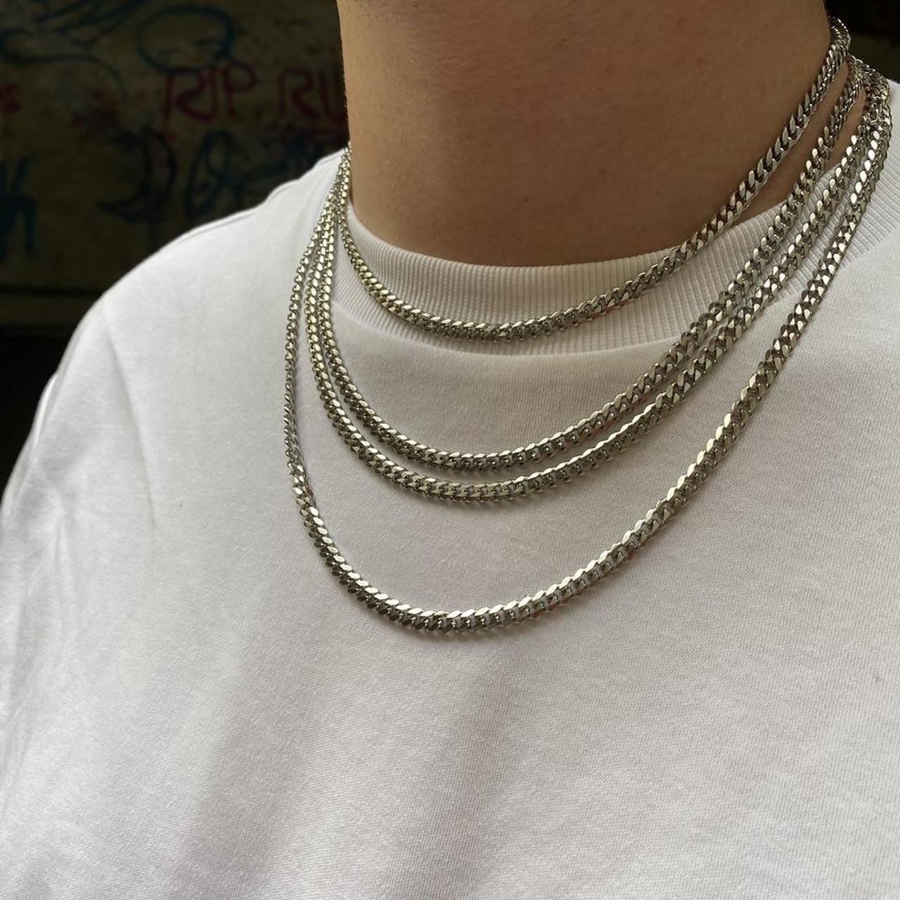 Our silver Cuban chain is a favourite amongst our... - Depop