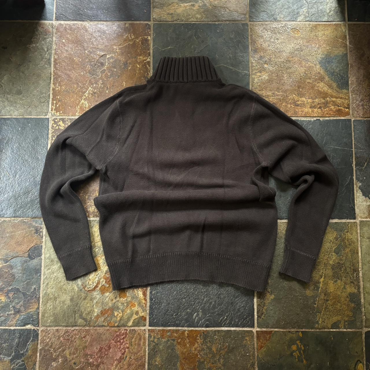 Brown J Crew quarter zip up sweater Perfect... - Depop
