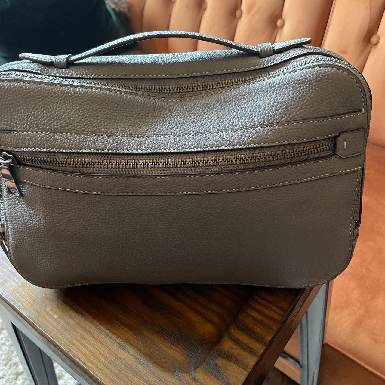 COACH Mini Bag - Grey, pebbled leather, so many card... - Depop