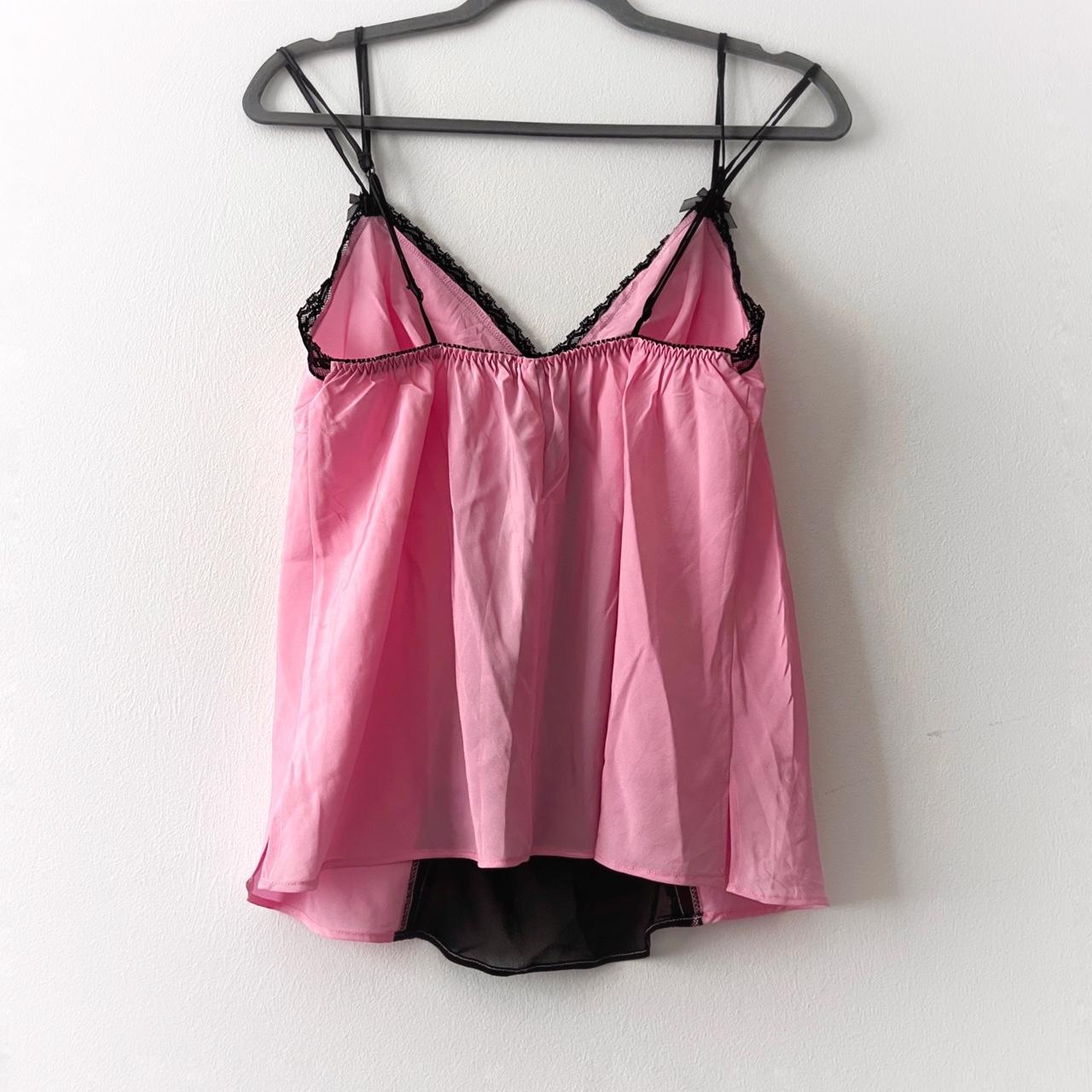 betsey johnson pink dollette babydoll camisole top... - Depop