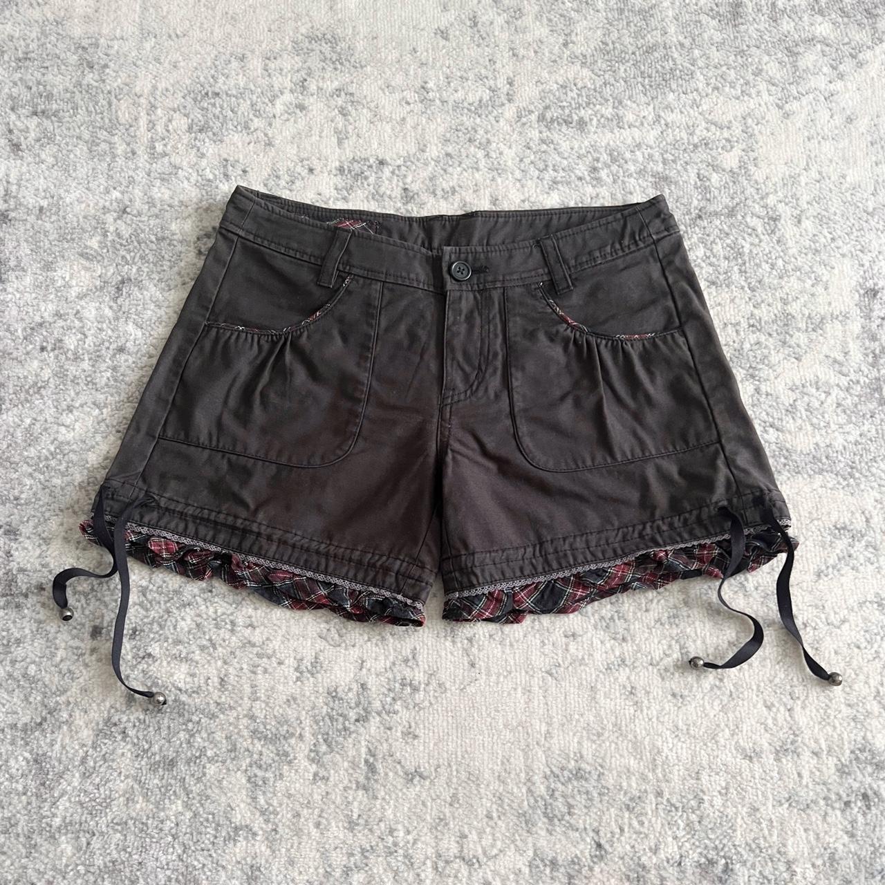 cutest japanese vintage style shorts with plaid... - Depop