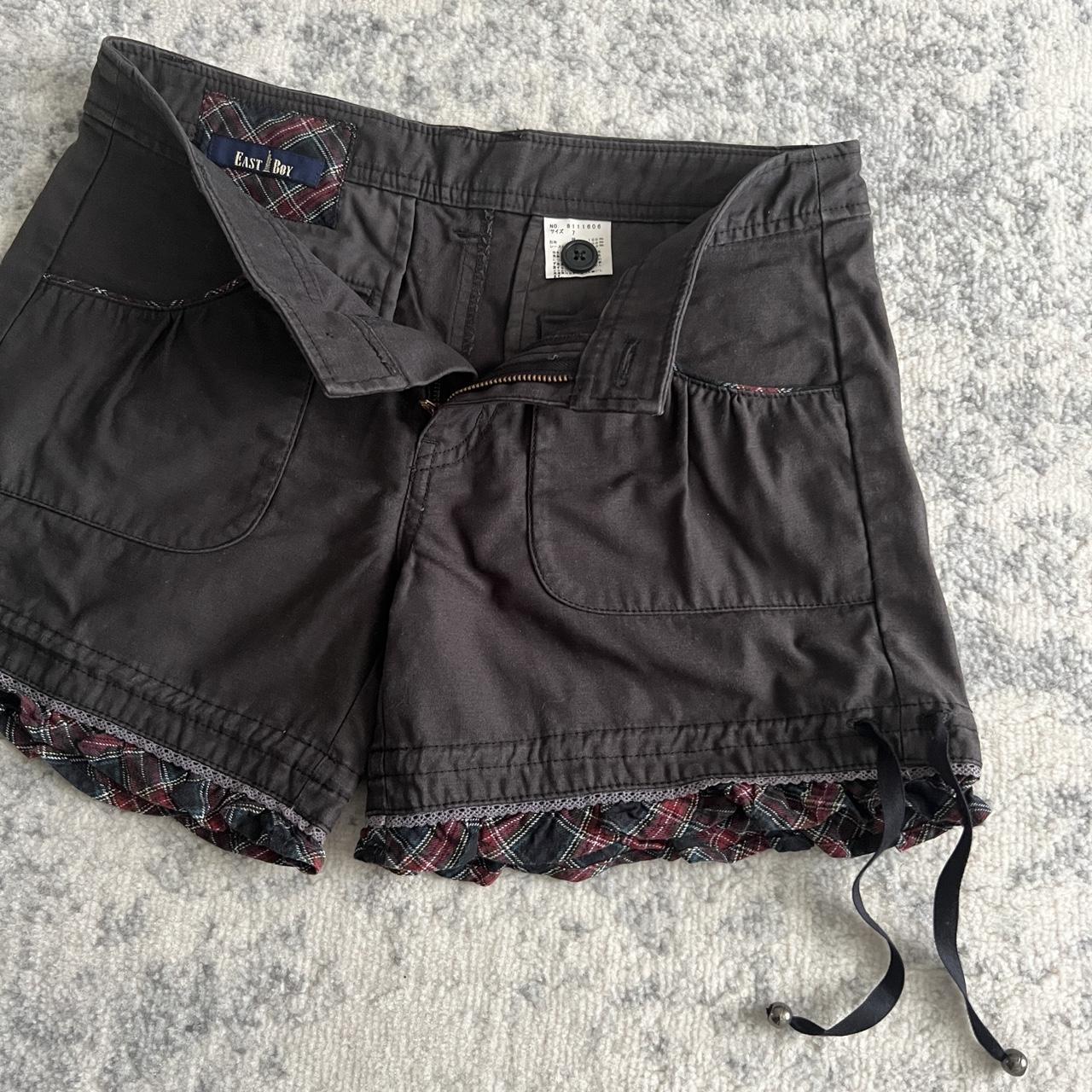 cutest japanese vintage style shorts with plaid... - Depop