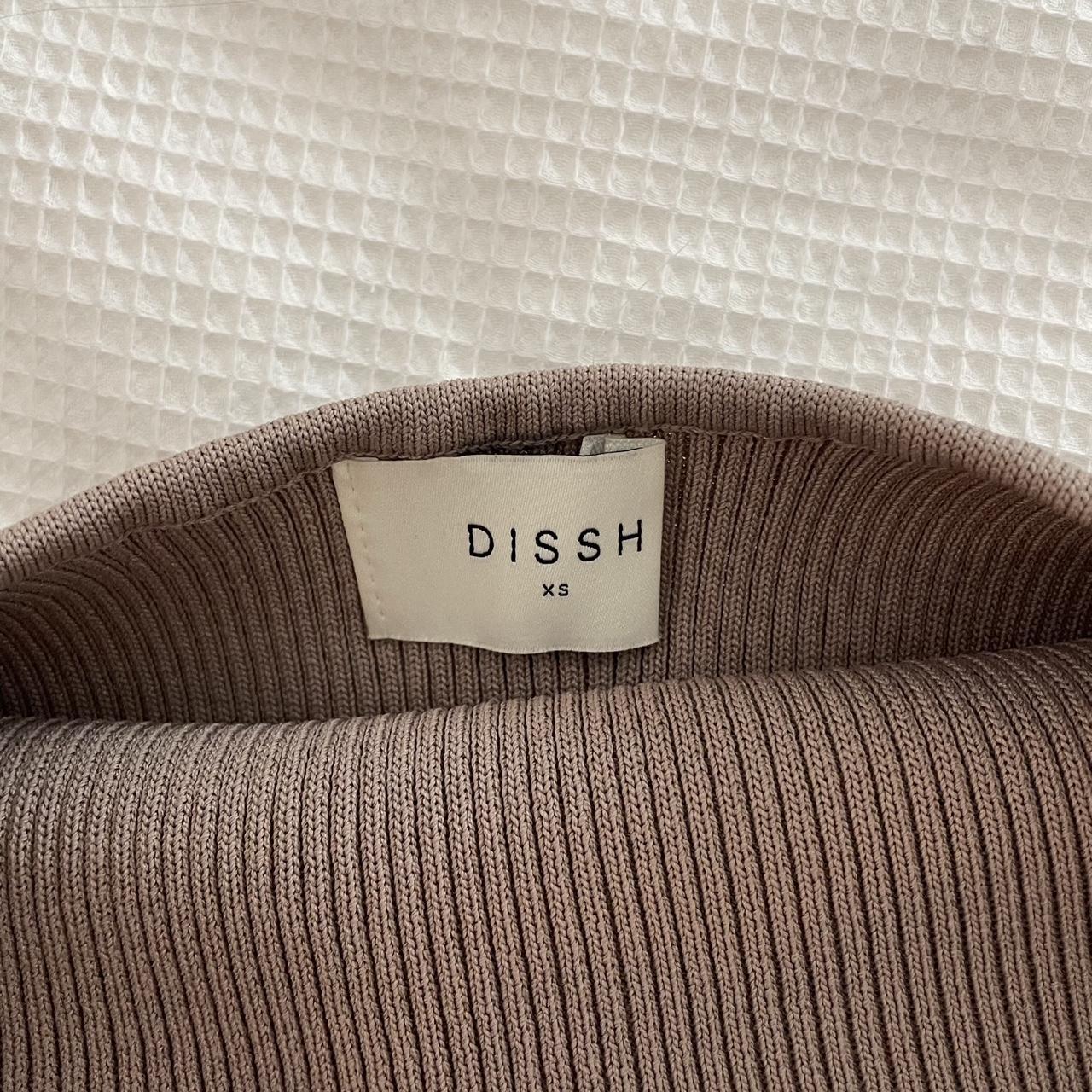 Dissh strapless top in black and taupe Size... - Depop