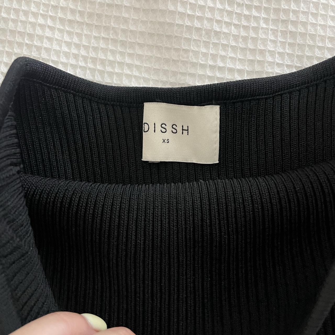 Dissh strapless top in black and taupe Size... - Depop