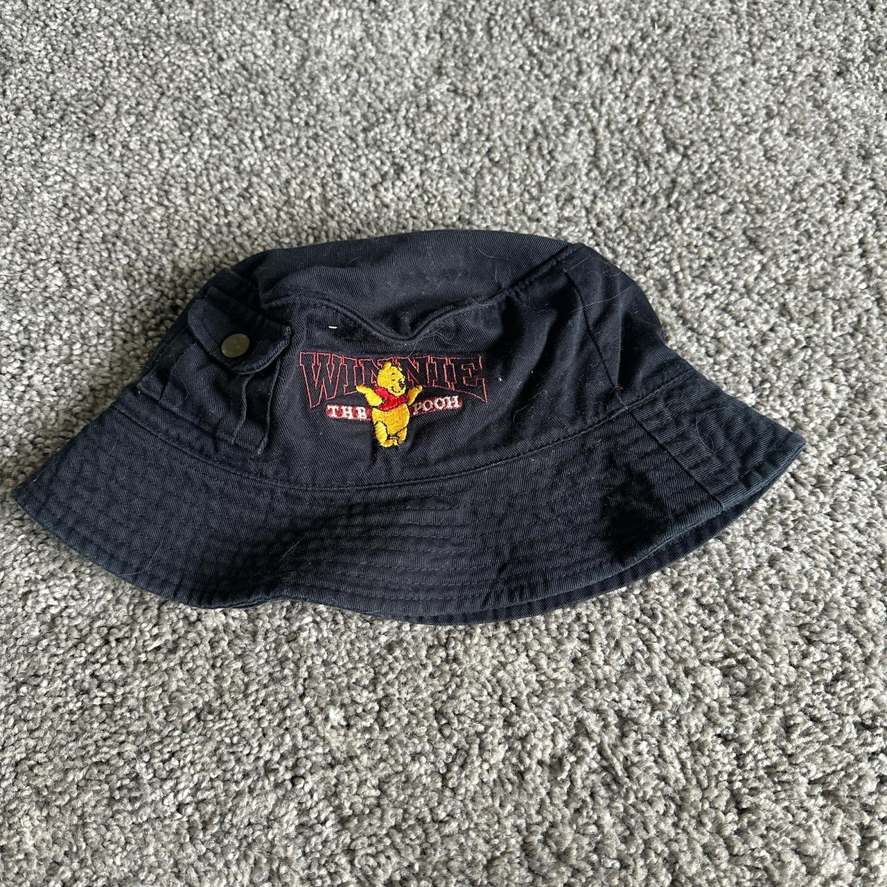 Winnie the Pooh bucket hat with snap pocket, no... | Depop