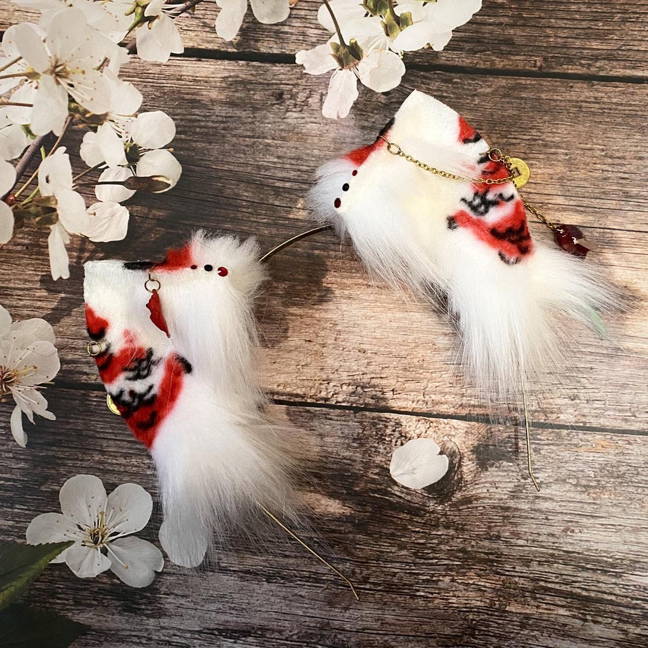 Moruhiko koi custom cat ears In new condition,... - Depop