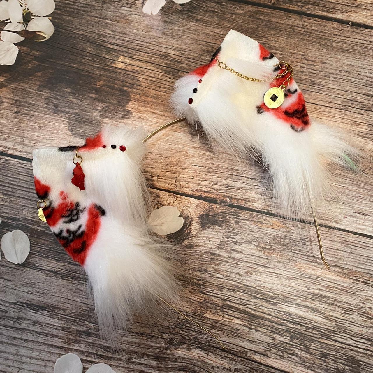 Moruhiko koi custom cat ears In new condition,... - Depop