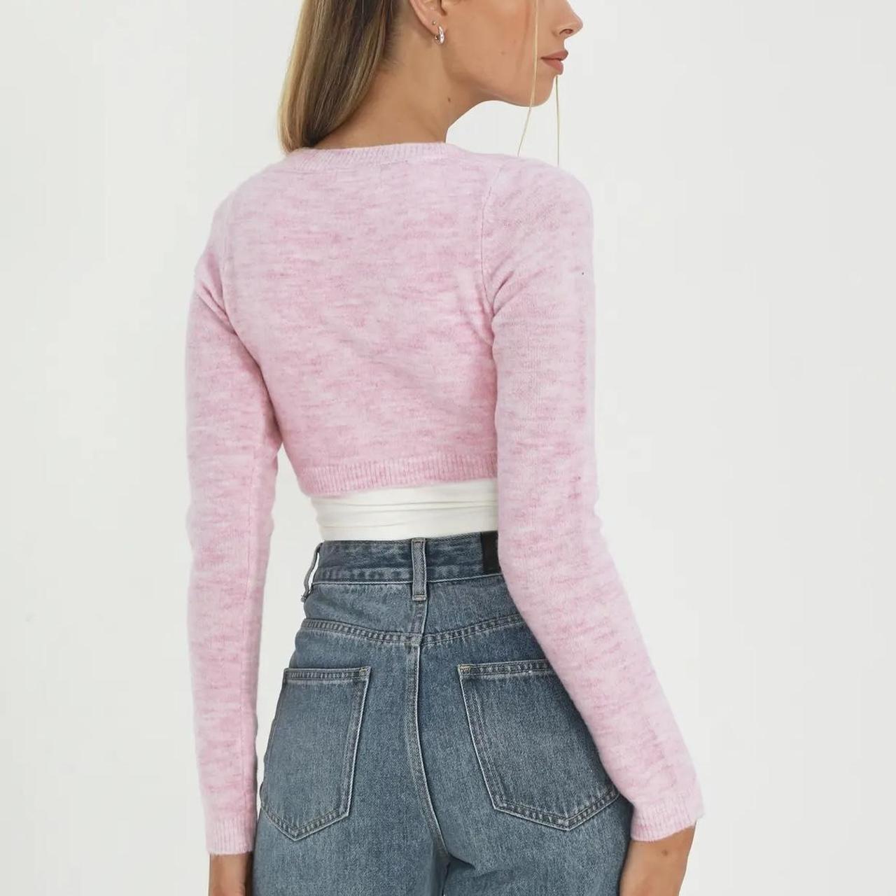 Glassons Knit Long Sleeve Cropped Cardigan Size... - Depop