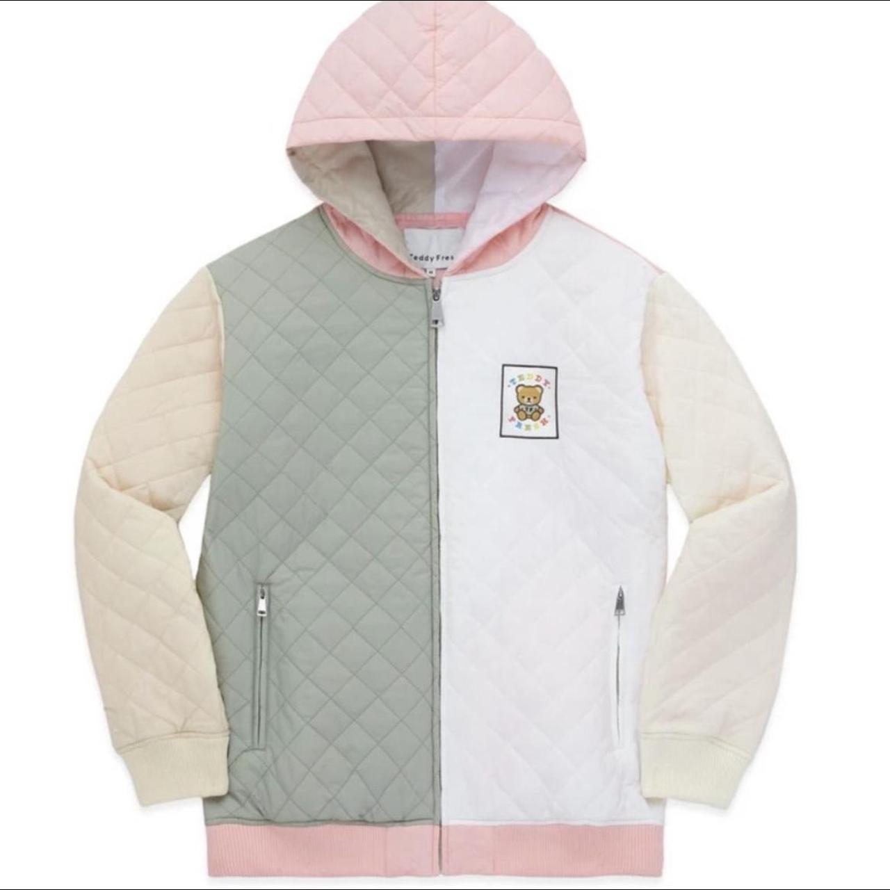 TEDDY FRESH COLORBLOCK QUILTED ZIP UP JACKET XXL 2XL... - Depop