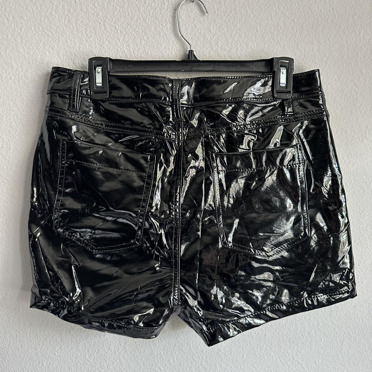 NWT Tripp High-Waisted Vinyl Shorts Size 13... - Depop