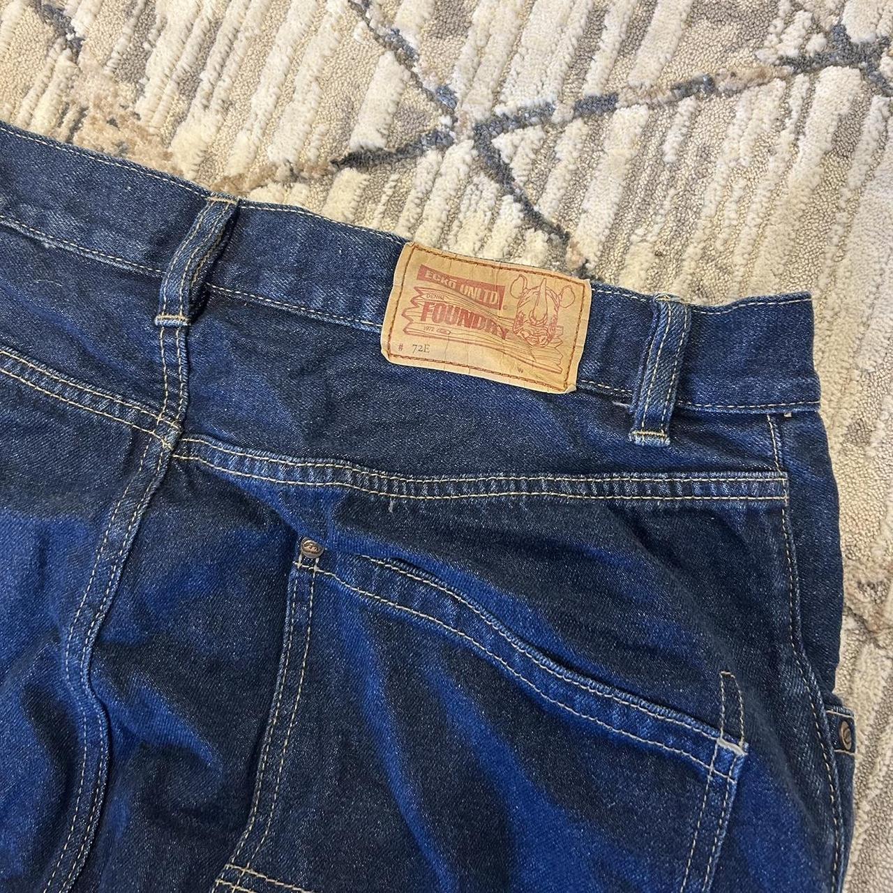 Y2K Ecko Foundry blue denim jeans size 36 x32 #ecko... - Depop