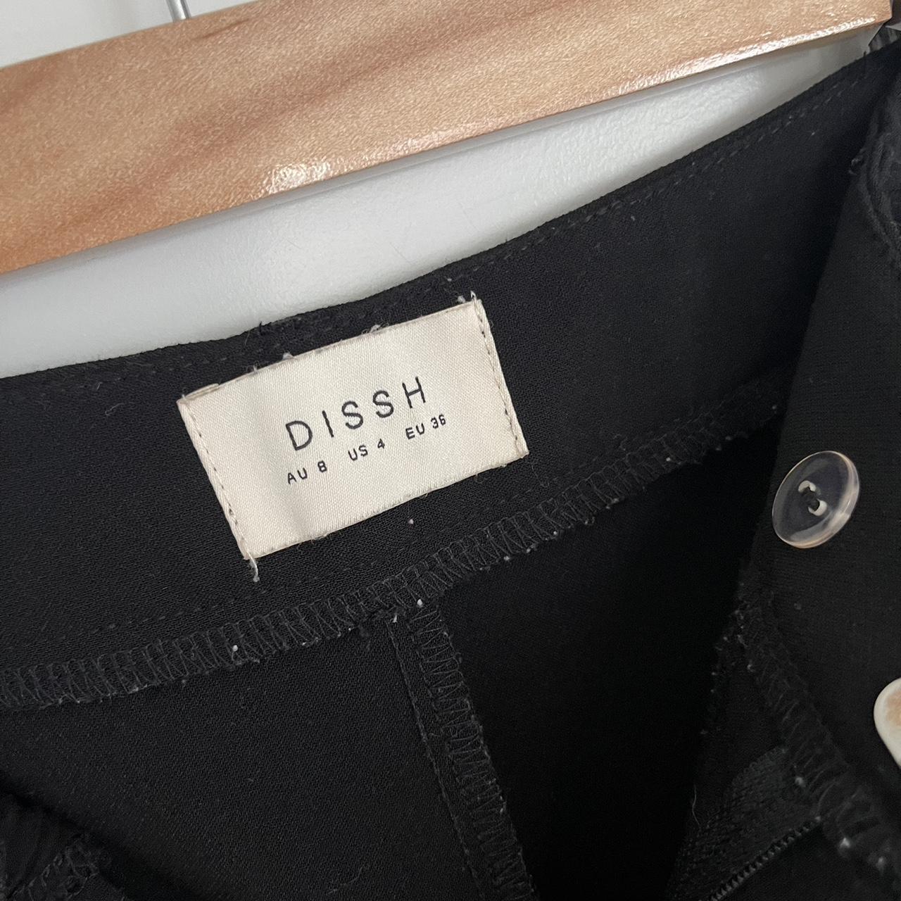 Dissh Black pants Size 8 - Depop