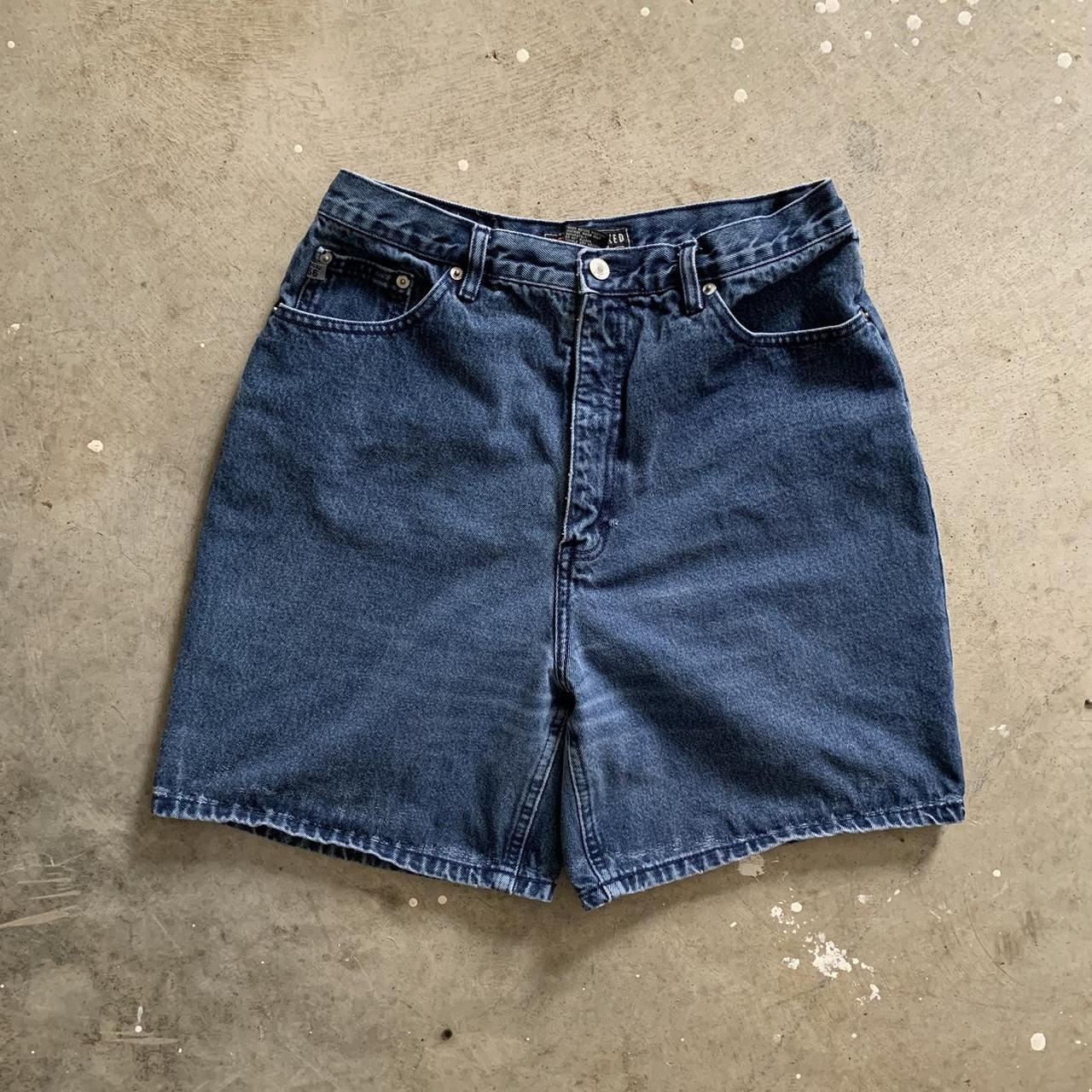 ROUTE 66 JORTS Relaxed fit Route 66 medium wash... - Depop