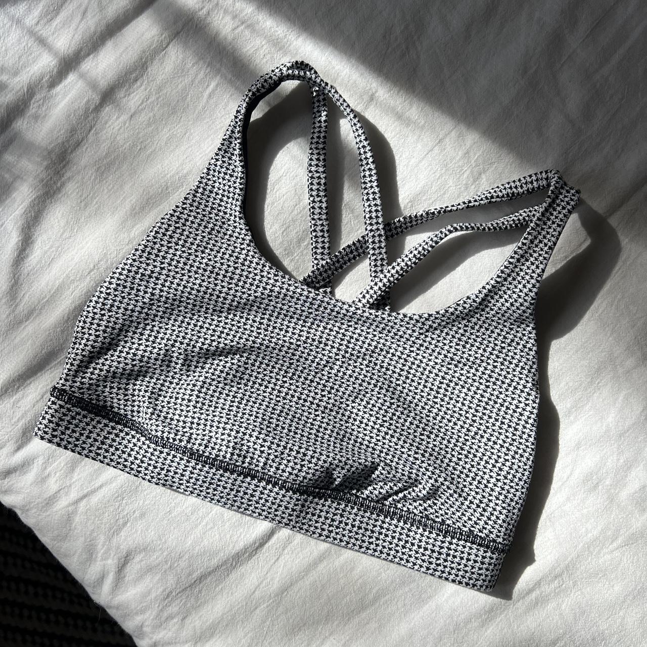 Lululemon sports bra Houndstooth pattern Excellent... - Depop
