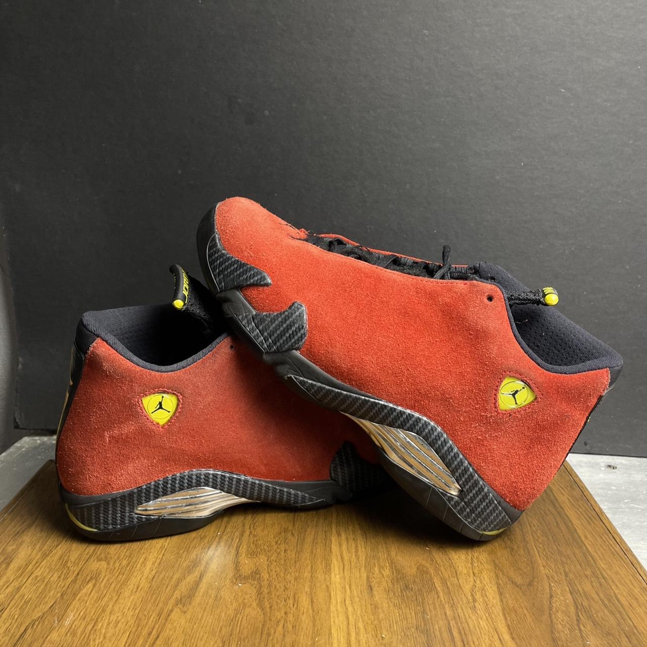 Jordan Ferrari Red 14s size 8 Fresh but right shoe... | Depop