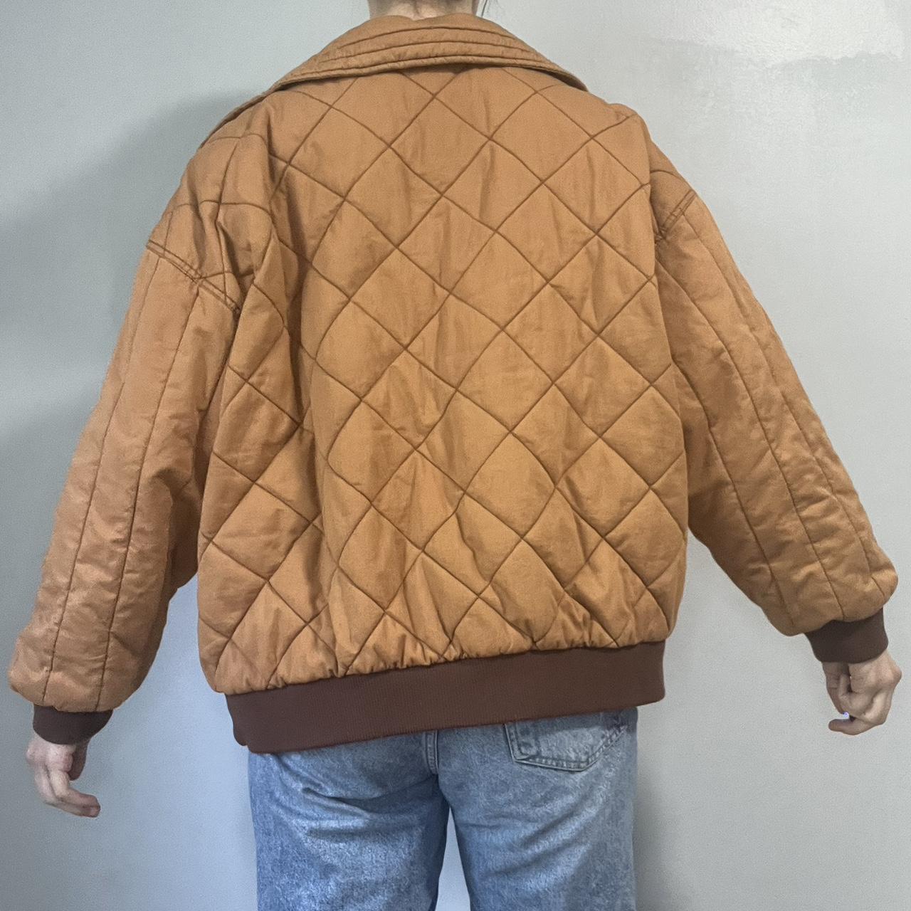 Wild Fable - Quilted Rust Colored Puffy... - Depop