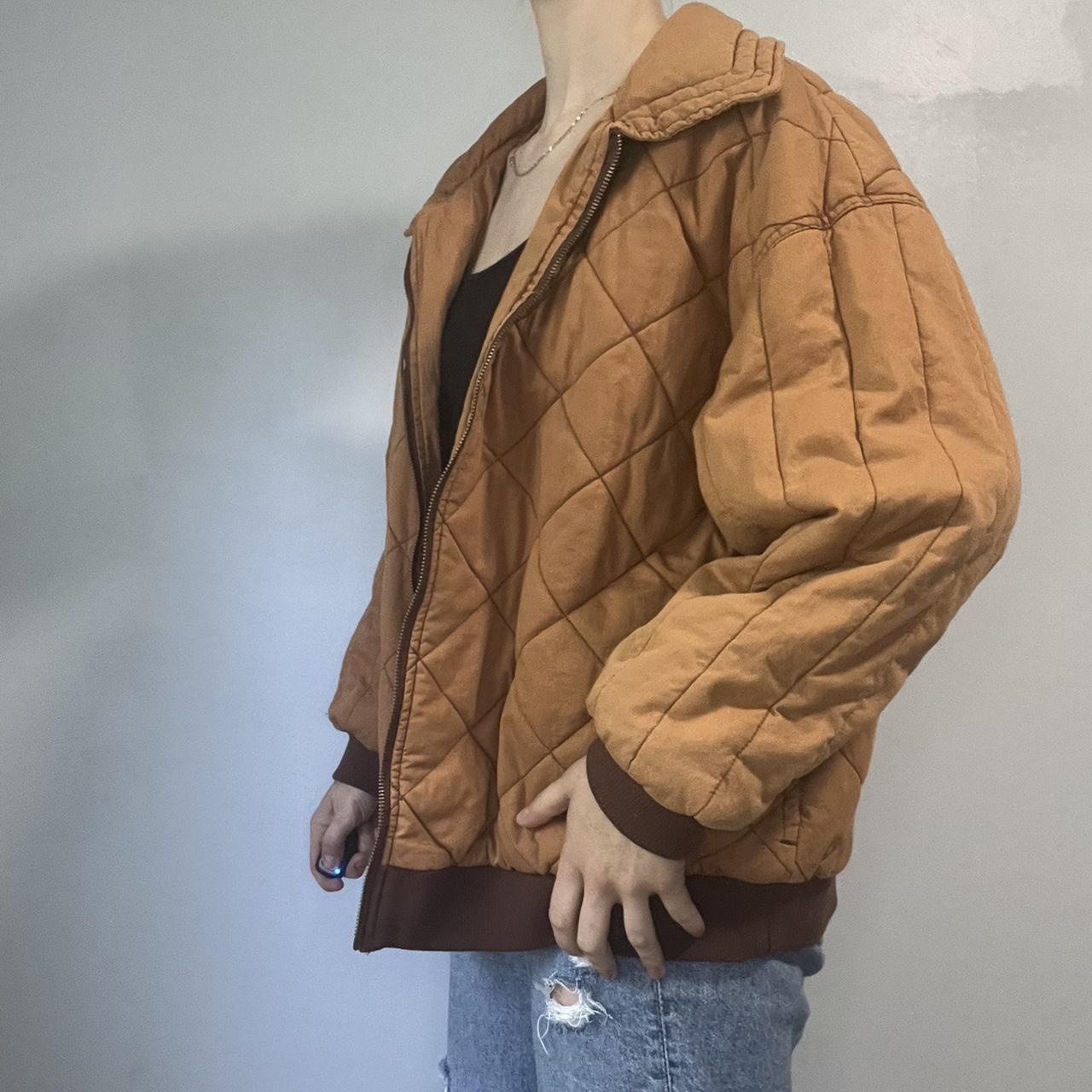 Wild Fable - Quilted Rust Colored Puffy... - Depop