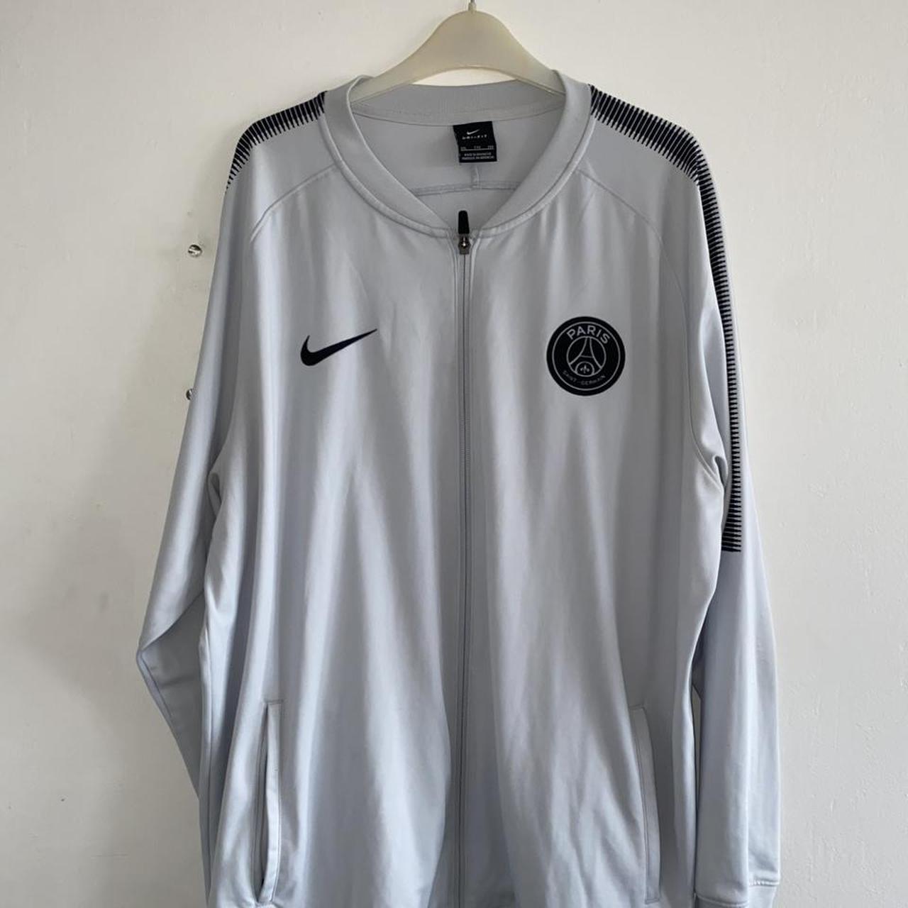 PSG sports track top Fits fine on XL - Depop