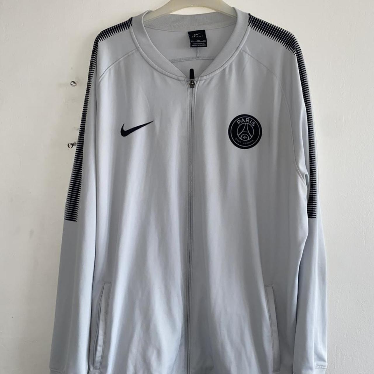 PSG sports track top Fits fine on XL - Depop